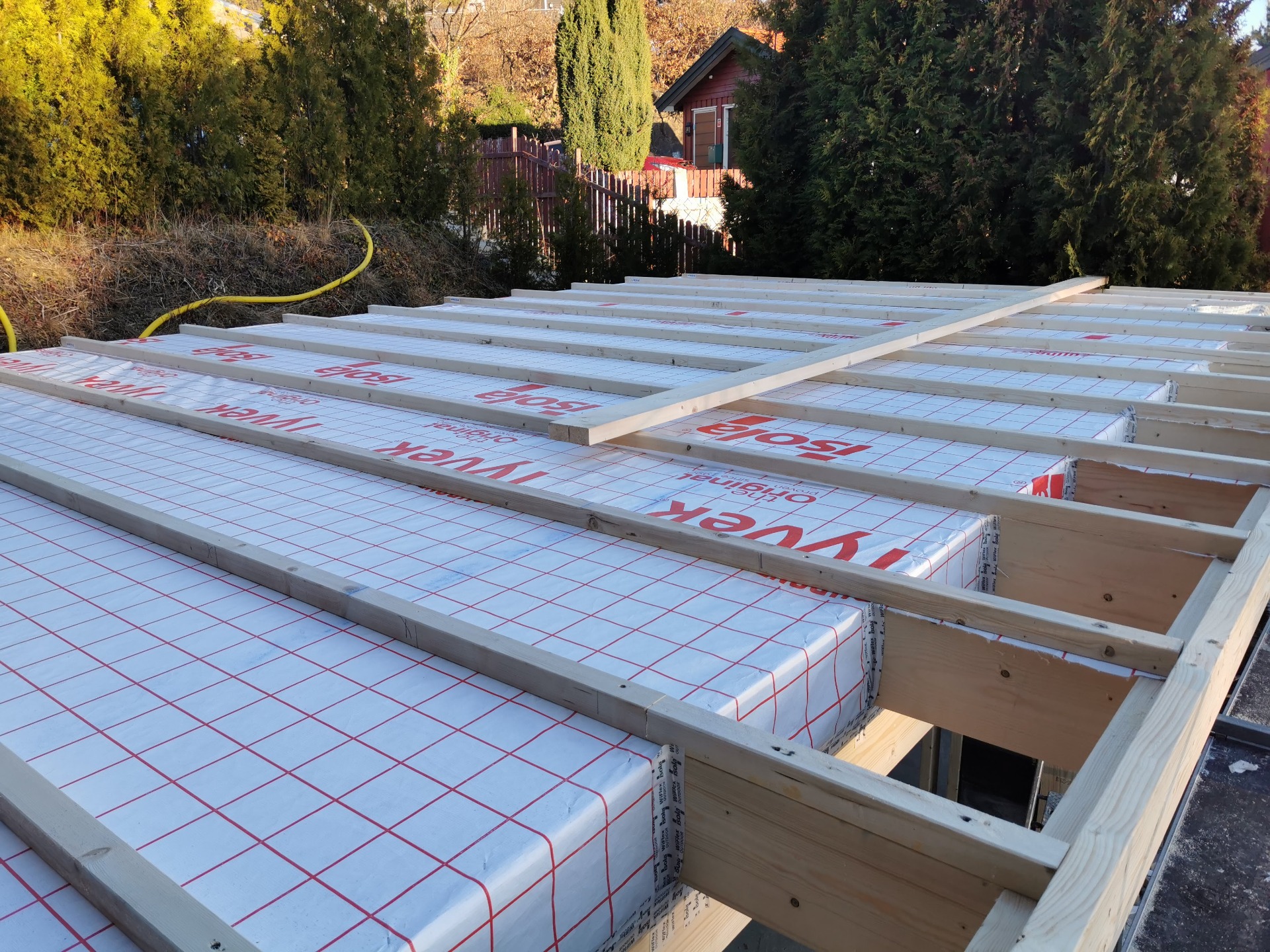 Tilbygg med flatt tak. :: Planbygg.net AS